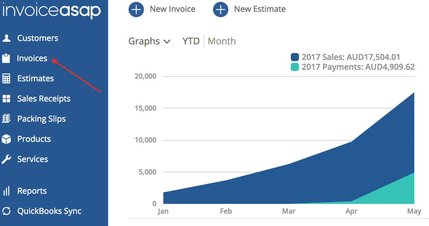 Web Dashboard: How to Track Sent Documents – InvoiceASAP Support