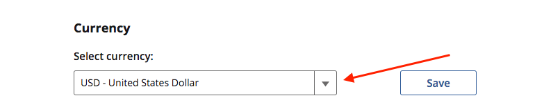 Web Dashboard: Change the Currency – InvoiceASAP Support