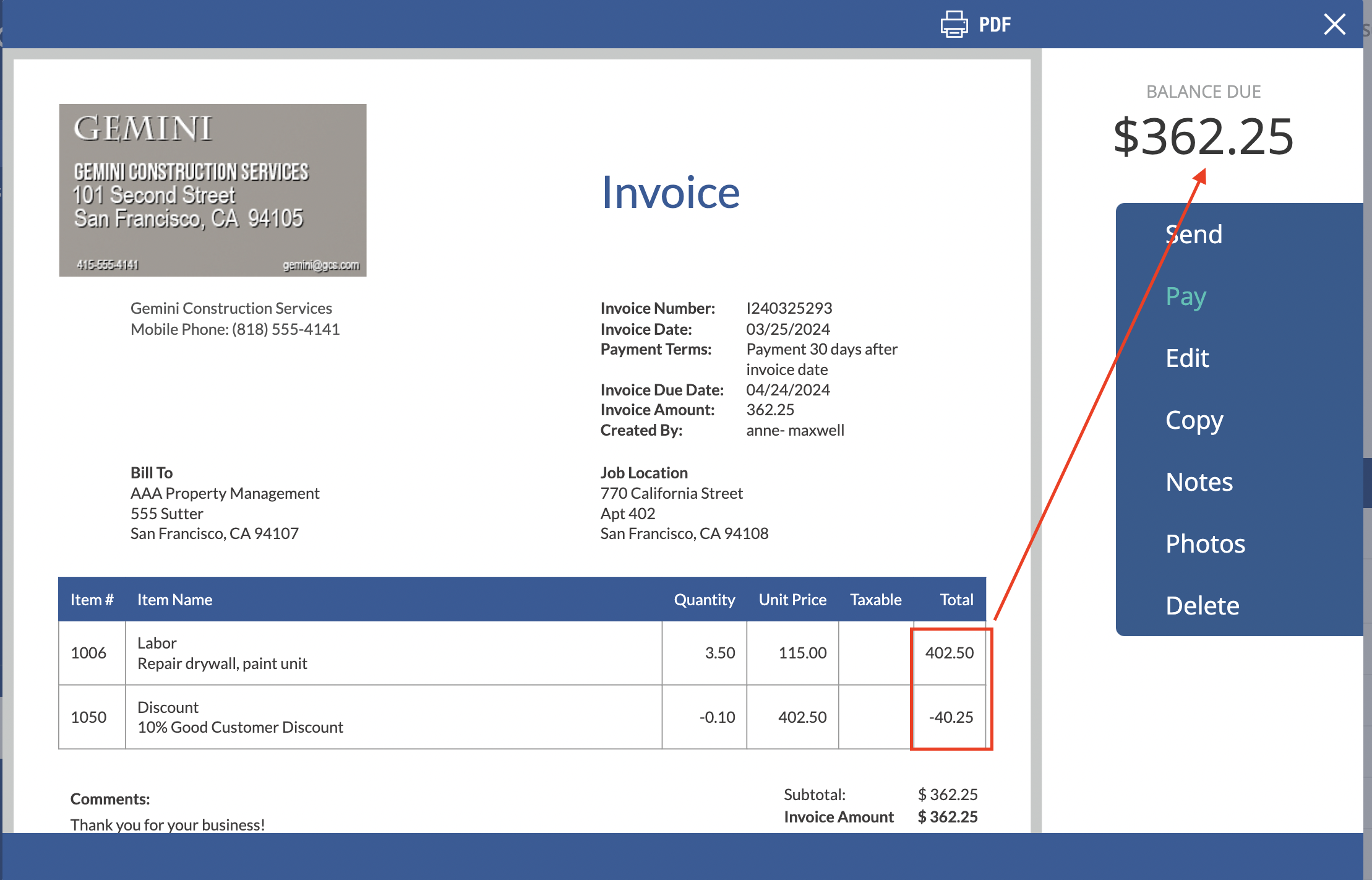 Web Dashboard: Edit an Invoice – InvoiceASAP Support