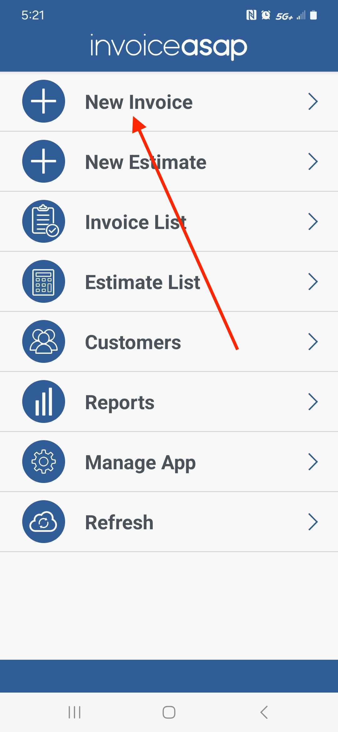 Mobile App: Add an Existing Item to an Invoice – InvoiceASAP Support