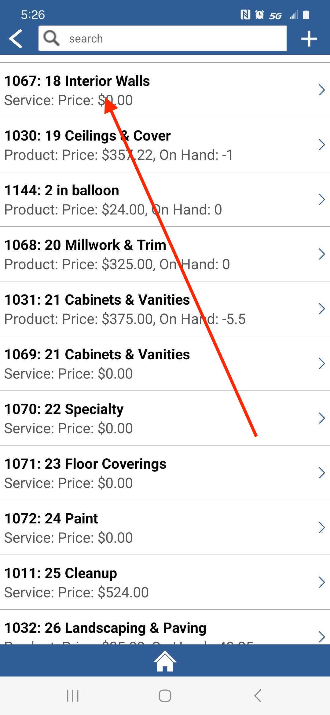 Mobile App: Add an Existing Item to an Invoice – InvoiceASAP Support