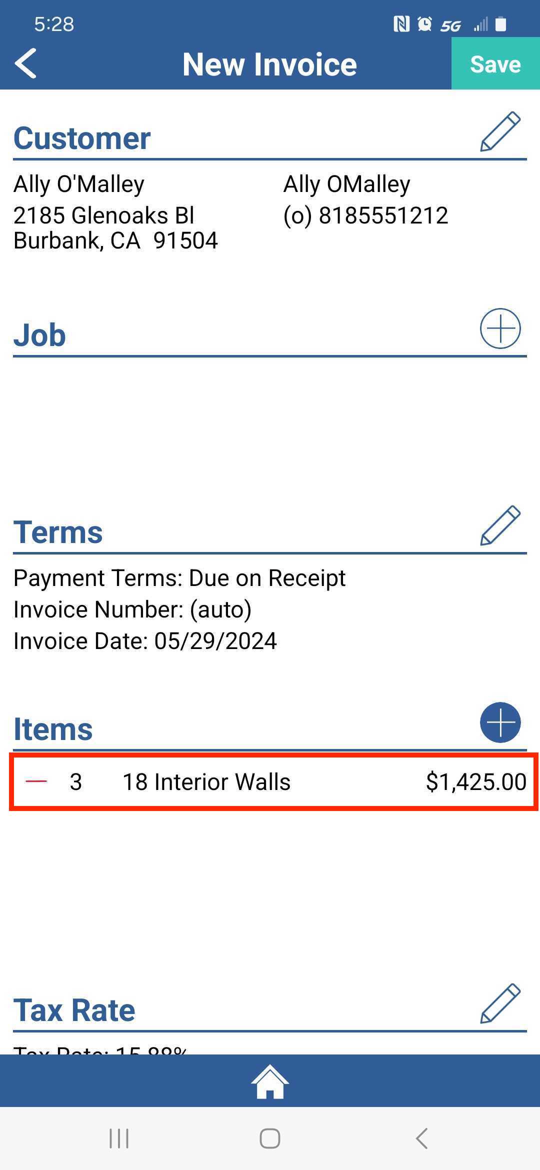 Mobile App: Add an Existing Item to an Invoice – InvoiceASAP Support