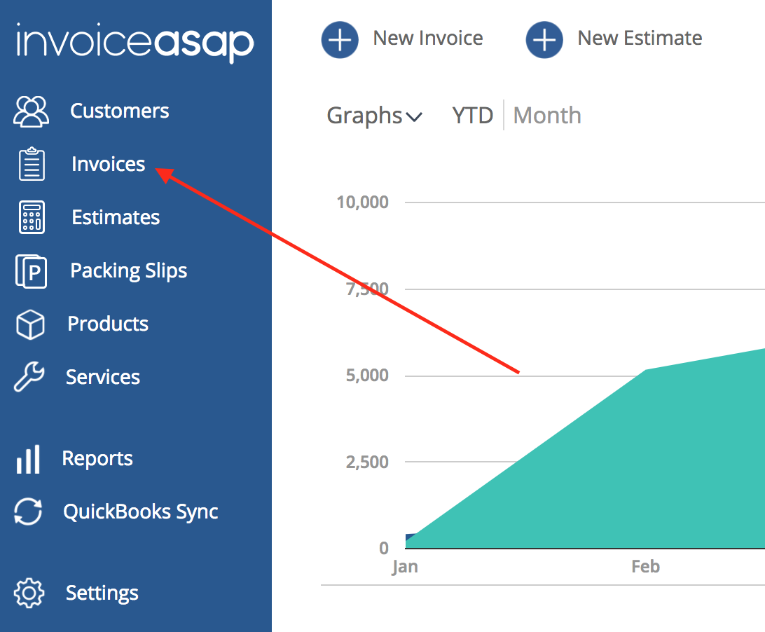 Web Dashboard: Paying a Single Invoice from Pay Icon on Invoices List ...