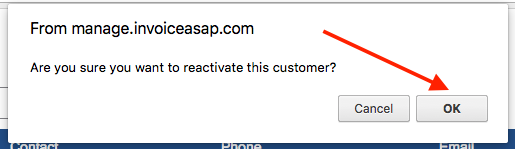 Web Dashboard: Reactivate Inactive Customers – InvoiceASAP Support