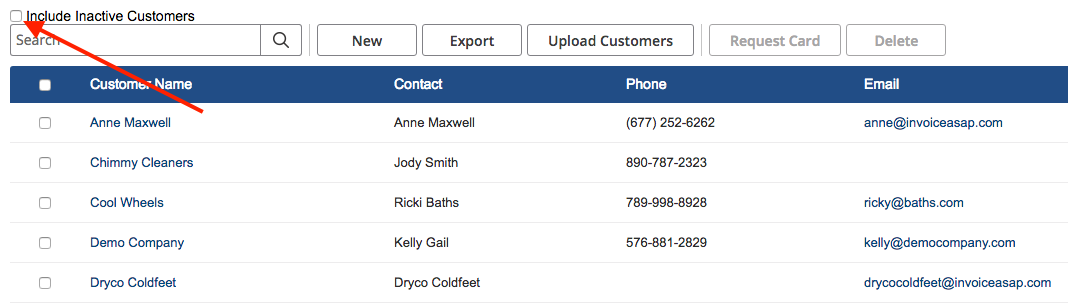 Web Dashboard: Reactivate Inactive Customers – InvoiceASAP Support