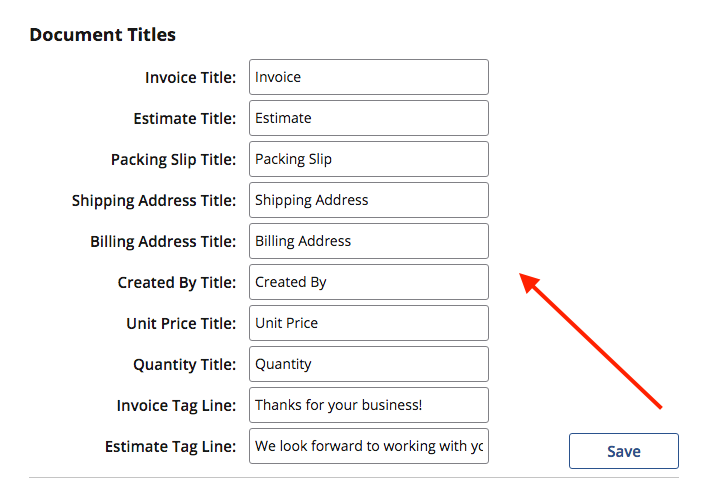 Web Dashboard: Change your Document Title – InvoiceASAP Support