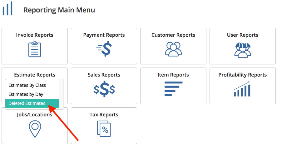 Web Dashboard: Restore Deleted Estimates – InvoiceASAP Support