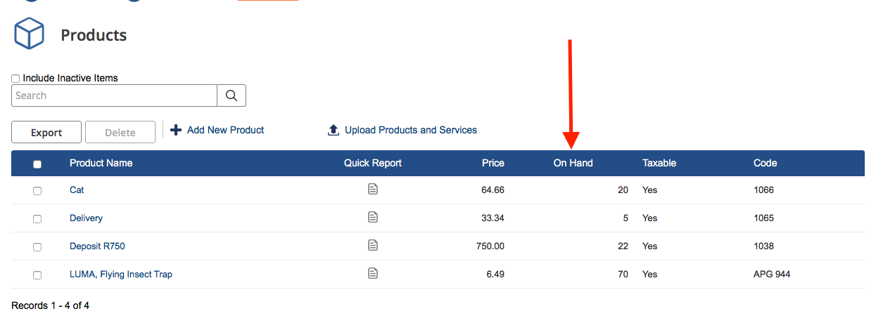 Web Dashboard: Update Product Inventory in bulk – InvoiceASAP Support