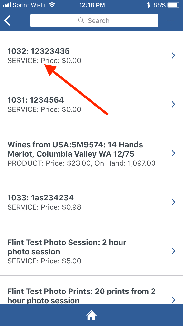 Mobile App: Add an Existing Item to an Invoice – InvoiceASAP Support