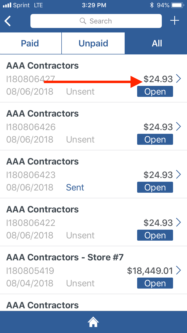Mobile App: Mark the Invoice as Paid – InvoiceASAP Support