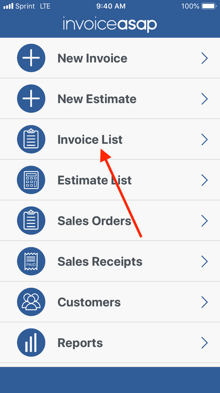 Mobile App: Mark the Invoice as Paid – InvoiceASAP Support