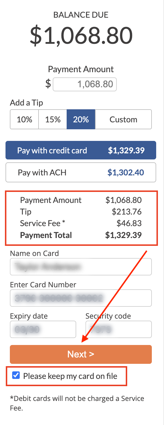 Credit Card Payment Screens from Web Invoice – InvoiceASAP Support