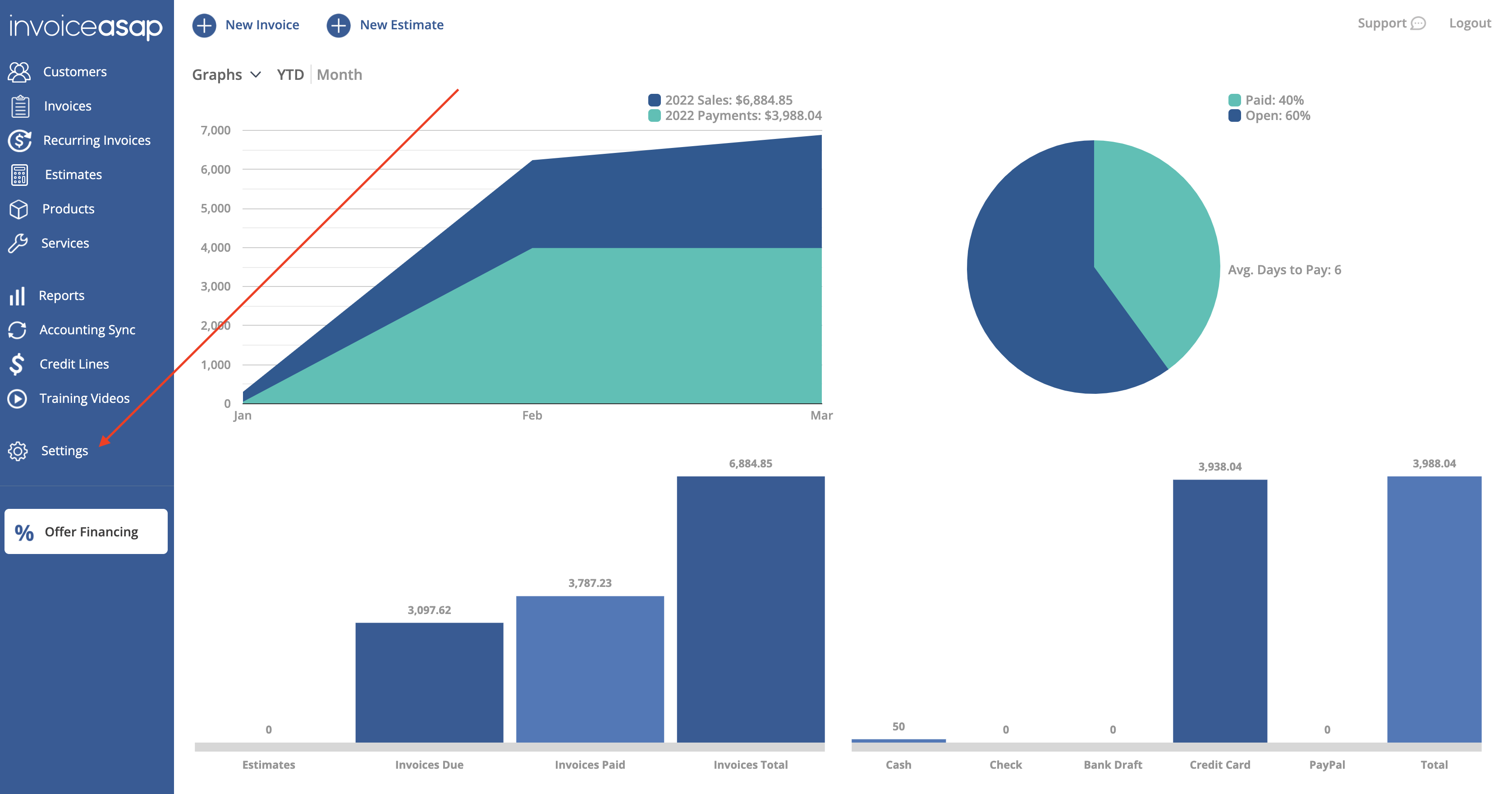 Web Dashboard: Add Tipping to your Invoices – InvoiceASAP Support