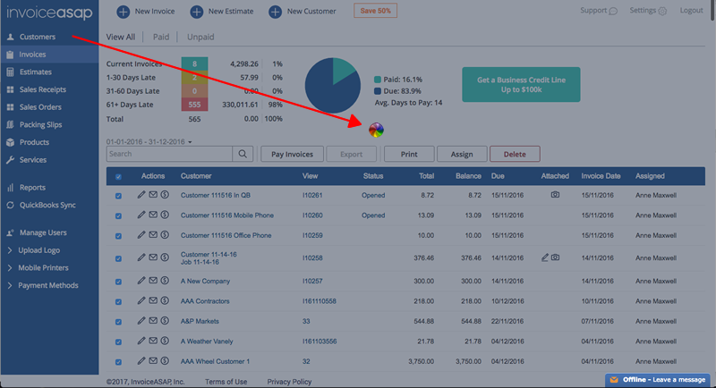 Web Dashboard Delete Multiple Invoices InvoiceASAP Support